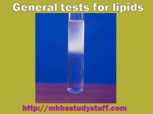 General tests for lipids - Its principle and procedure - Medical Study Zone