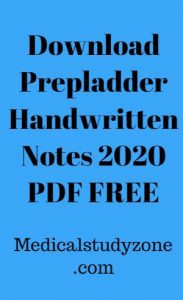 Download Prepladder Handwritten Notes 2023 PDF FREE - Medical Study Zone