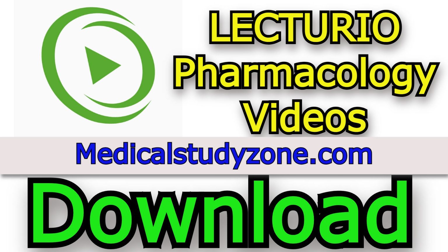 LECTURIO Pharmacology Videos 2023 Free Download - Medical Study Zone