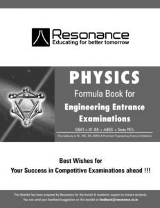Resonance Physics Formula Book PDF 2021 Free Download - Medical Study Zone