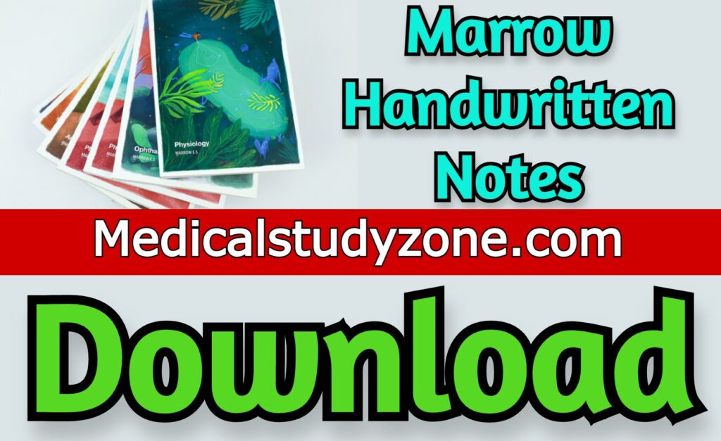 Download Marrow Handwritten Notes 2023 PDF FREE [All Subjects ...
