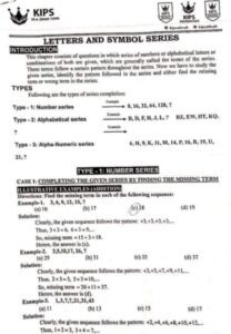 Kips Logical Reasoning MCQs 2023 PDF Free Download - Medical Study Zone