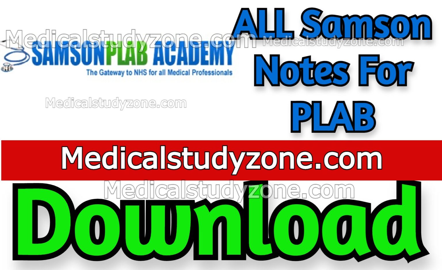 ALL Samson Notes For PLAB 2023 PDF Free Download - Medical Study Zone