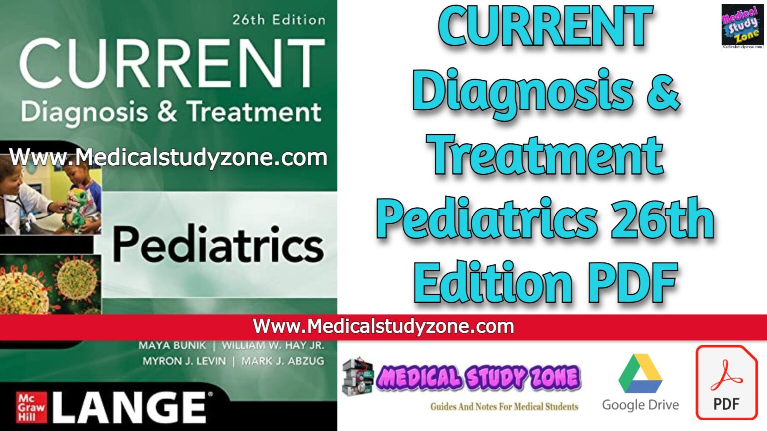 CURRENT Diagnosis & Treatment Pediatrics 26th Edition PDF Free Download ...