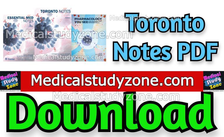 Toronto Notes 2025 PDF Free Download - Medical Study Zone