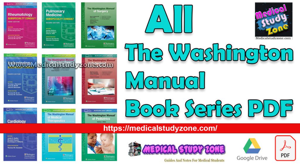 All The Washington Manual Book Series 2023 PDF Free Download - Medical Study Zone