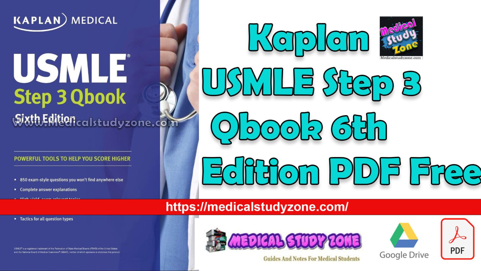 Kaplan USMLE Step 3 QBook 6th Edition 2023 PDF Free Download - Medical Study Zone