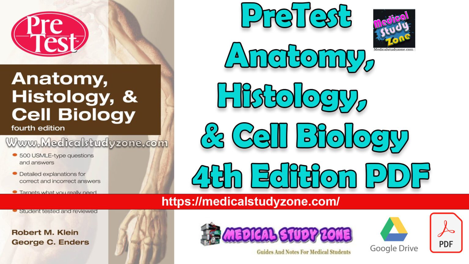 PreTest Anatomy, Histology, & Cell Biology 4th Edition PDF Free ...