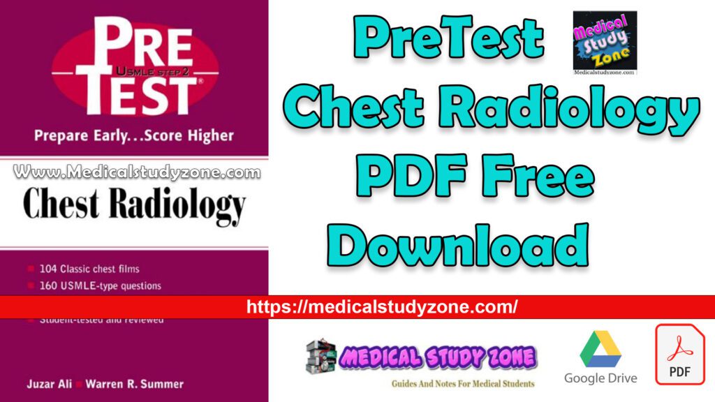 PreTest Chest Radiology PDF Free Download [Direct Link] - Medical Study ...