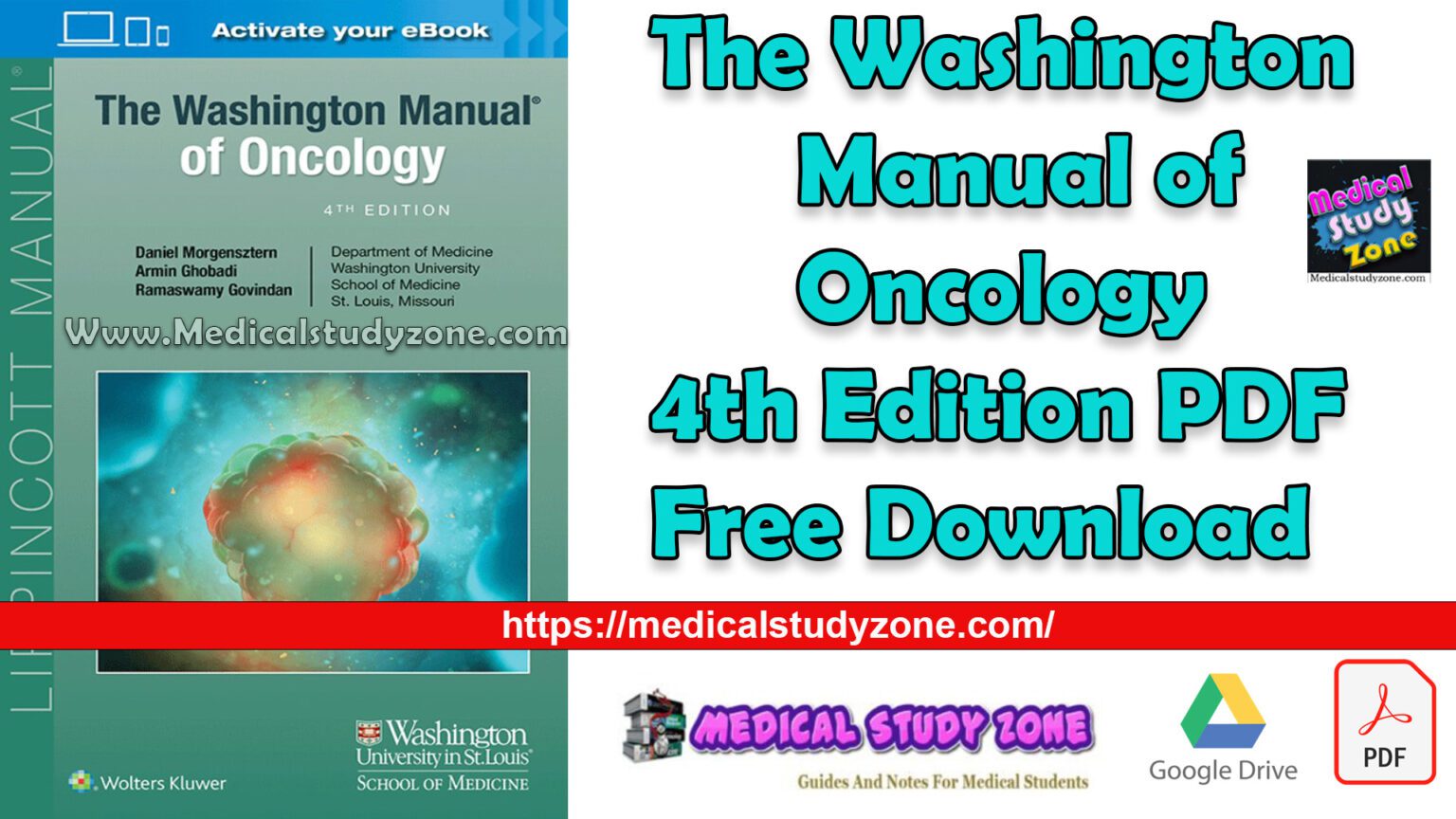 The Washington Manual of Oncology 4th Edition PDF Free Download - Medical Study Zone