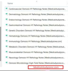 All Osmosis High Yield Notes 2023 PDF Free Download [All Subjects ...
