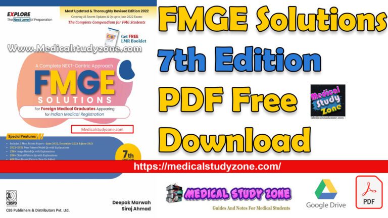 FMGE Solutions 7th Edition PDF Free Download [Complete Coloured Book] - Medical Study Zone