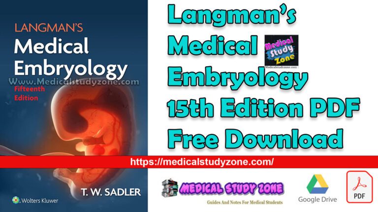 Langman’s Medical Embryology 15th Edition PDF Free Download - Medical Study Zone