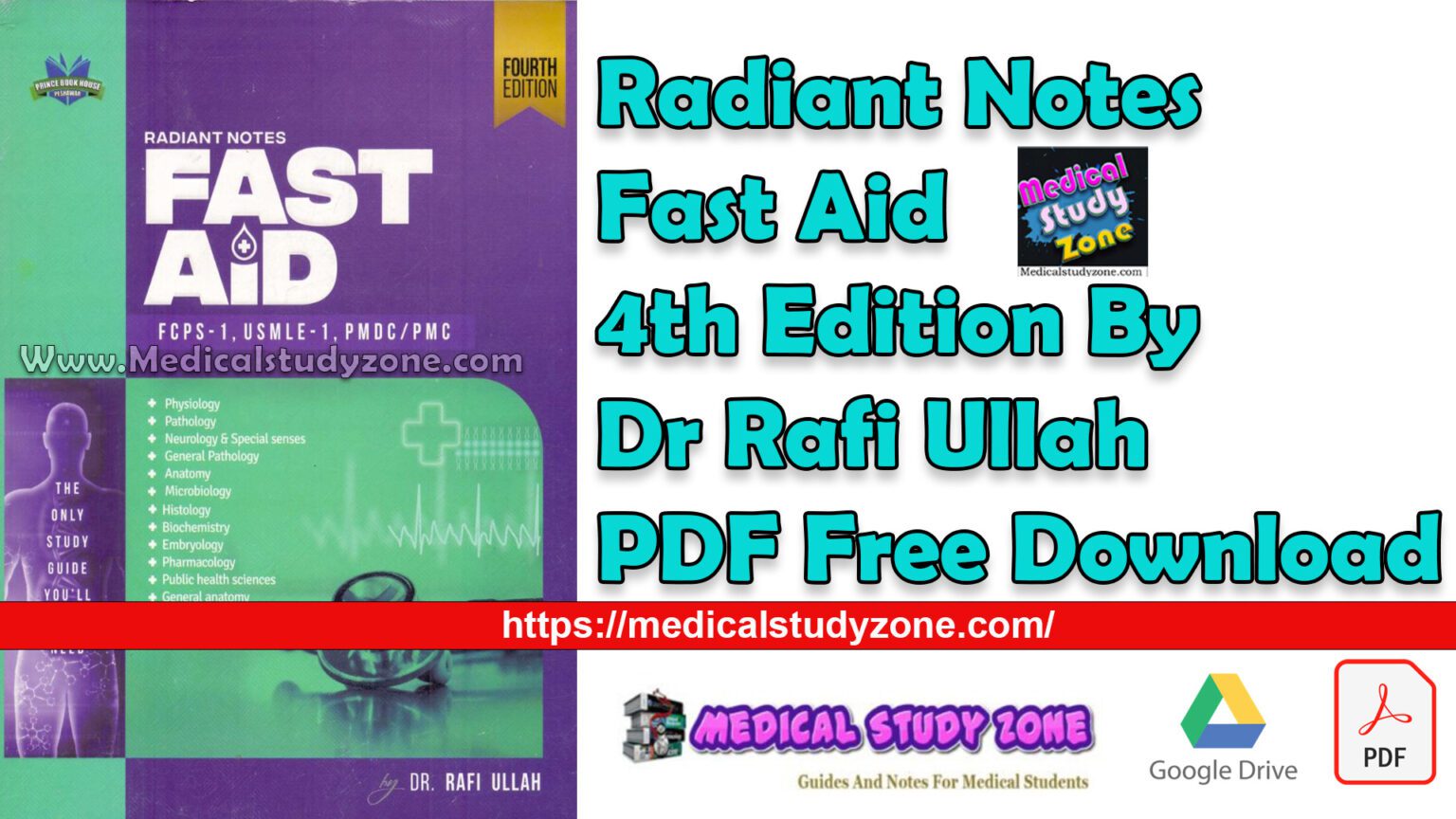 Radiant Notes Fast Aid 4th Edition By Dr Rafi Ullah PDF Free Download ...