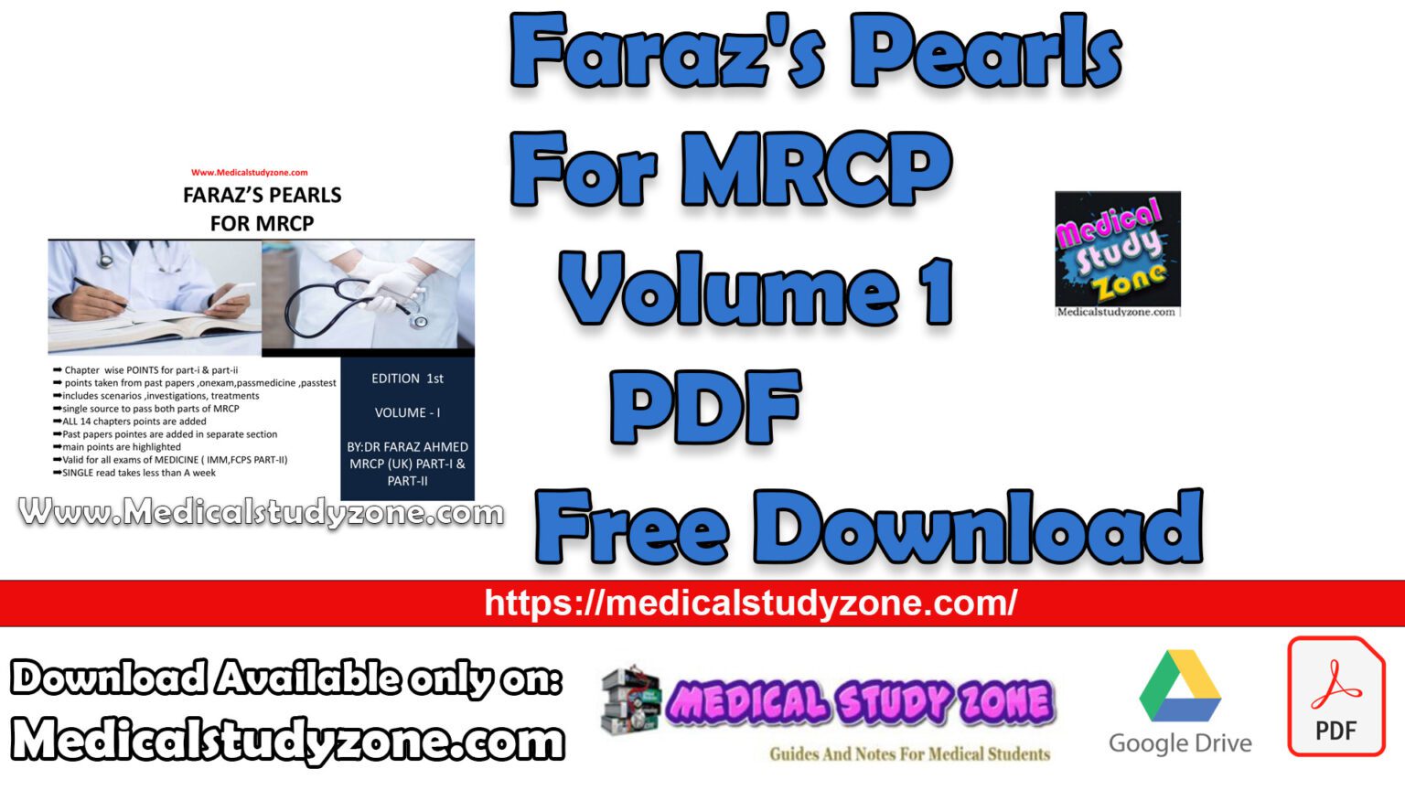 Faraz's Pearls For MRCP Volume 1 PDF Free Download - Medical Study Zone
