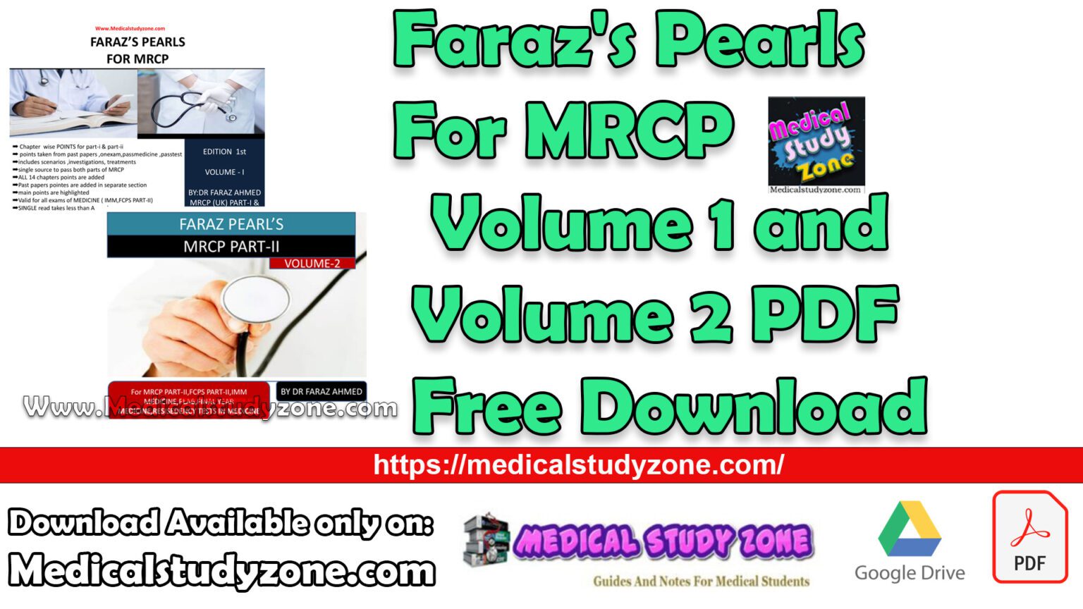 Faraz's Pearls For MRCP Volume 1 and 2 PDF Free Download - Medical ...