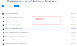 Dr Zainab Vora Radiology Video Lectures Free Download - Medical Study Zone
