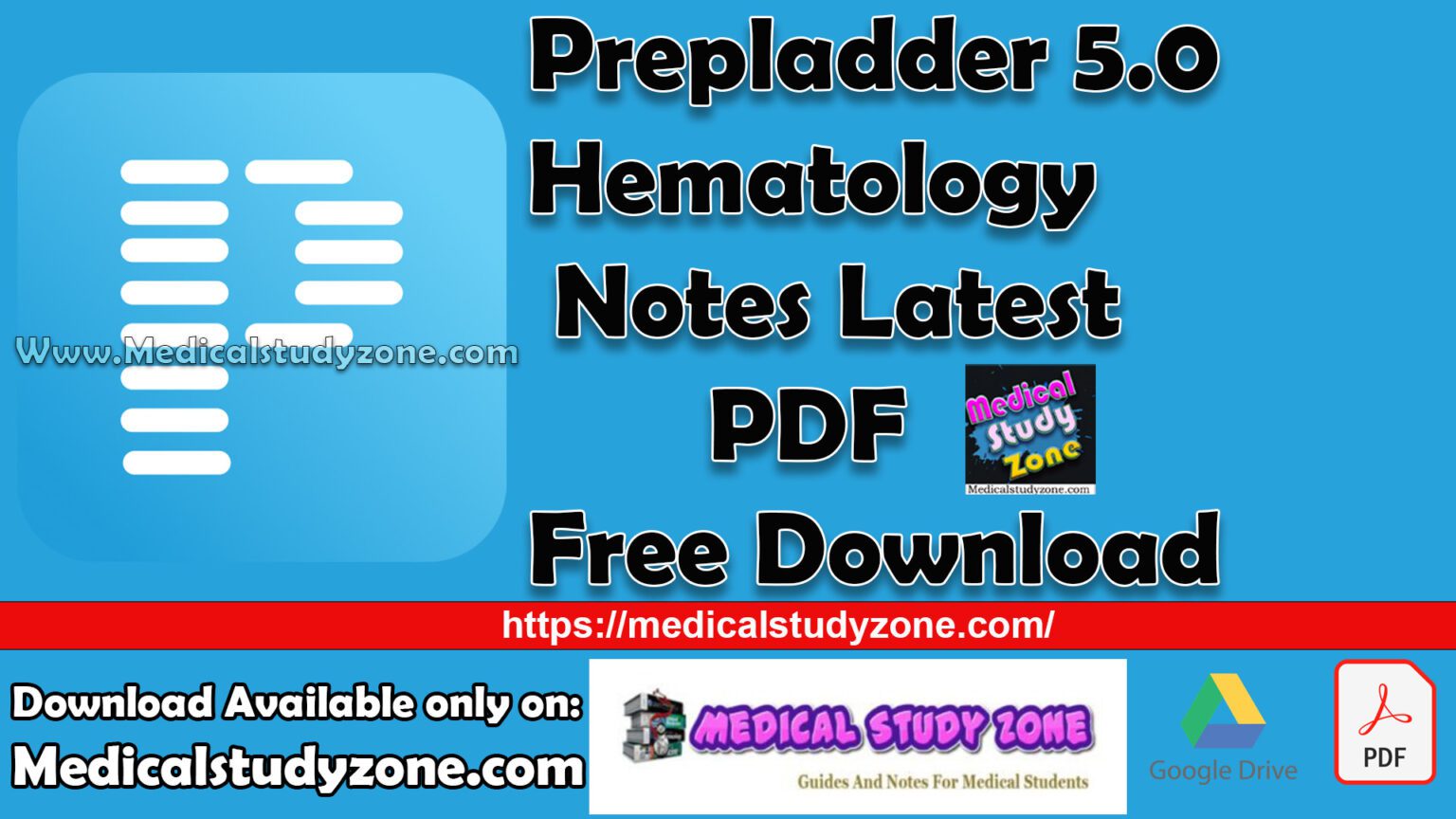 Prepladder 5.0 Hematology Notes PDF Free Download - Medical Study Zone