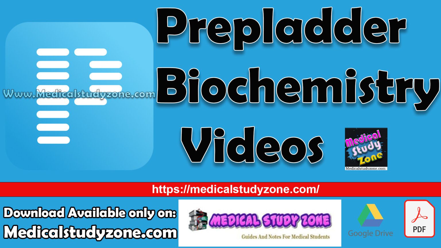 Prepladder Biochemistry Videos Free Download - Medical Study Zone