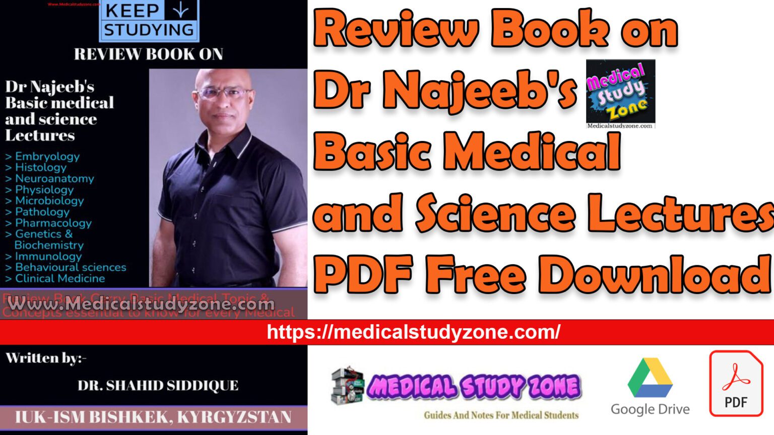 Review Book on Dr Najeeb's Basic Medical and Science Lectures PDF Free Download - Medical Study Zone