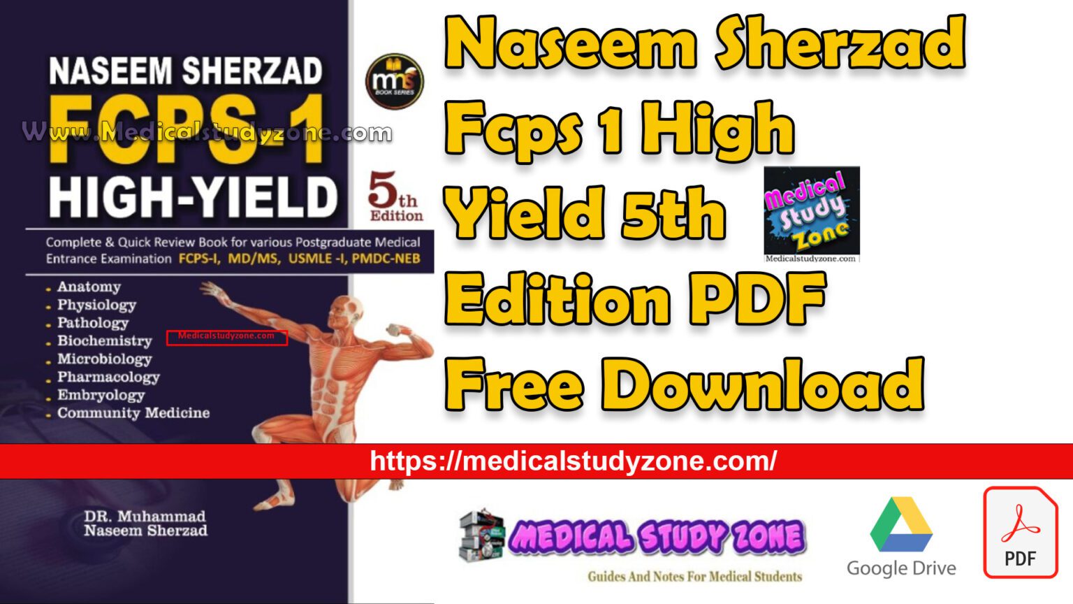 Naseem Sherzad Fcps 1 High Yield 5th Edition PDF Free Download - Medical Study Zone