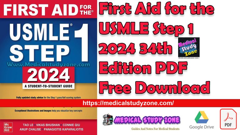 First Aid For USMLE Step 1 2024 34th Edition PDF Download [Direct Link ...
