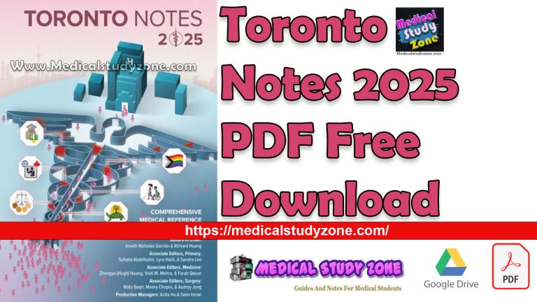 Toronto Notes 2025 PDF Free Download - Medical Study Zone