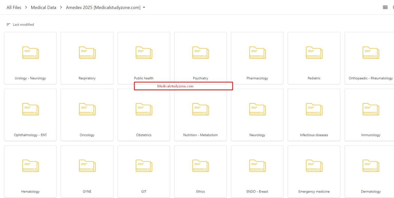 Amedex QBank 2025 All Subjects Complete PDF Free Download (Size 2.79 GB) - Medical Study Zone