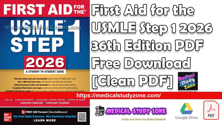 First Aid for the USMLE Step 1 2026 36th Edition PDF Free Download ...